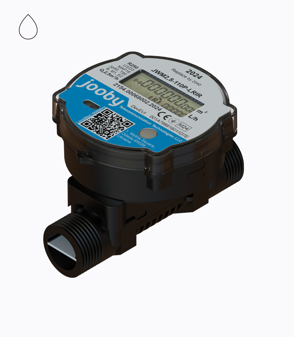 Jooby JWM6,3-150P-LRIR DN25 – High-Precision Ultrasonic Water Meter ...