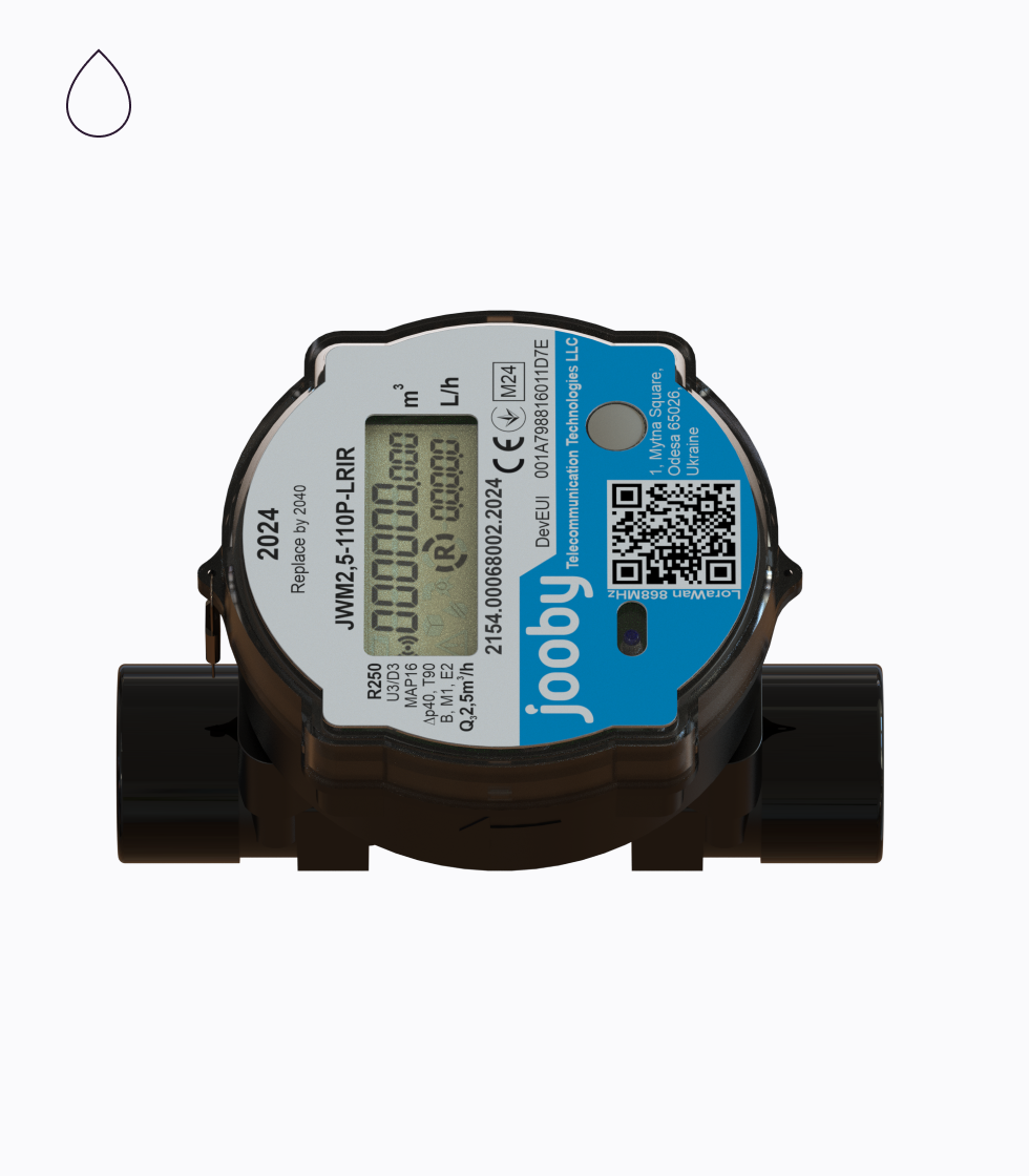 Jooby JWM6,3-150P-LRIR DN25 – High-Precision Ultrasonic Water Meter ...